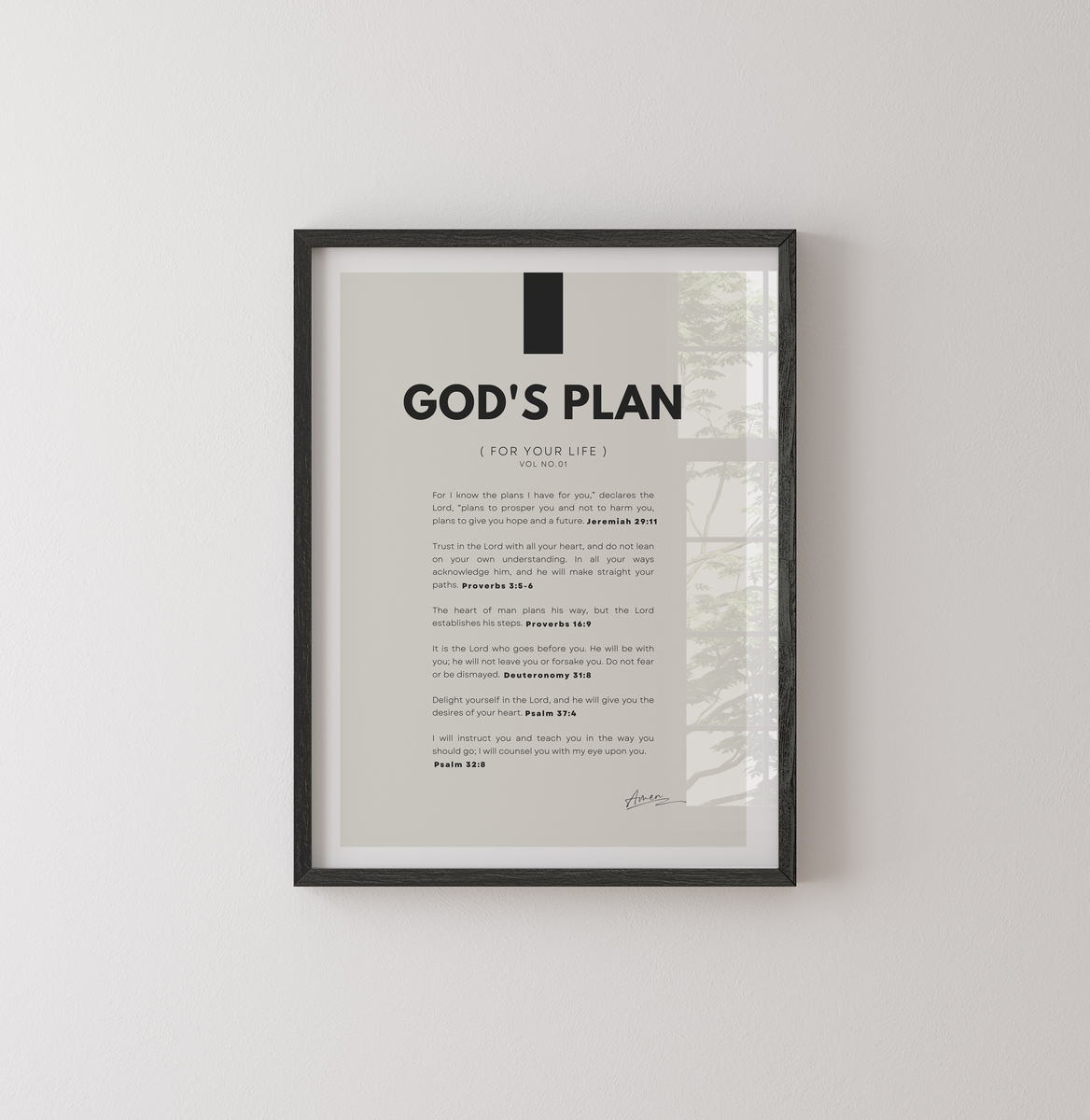 God's Plan for your Life V1 | Promises of God poster | Bible verse pri ...