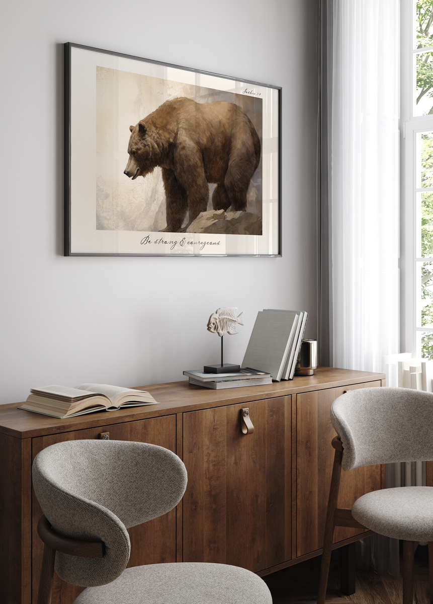 Joshua 1:9 | Scripture Wall Art Print | Christian Home Decor ...