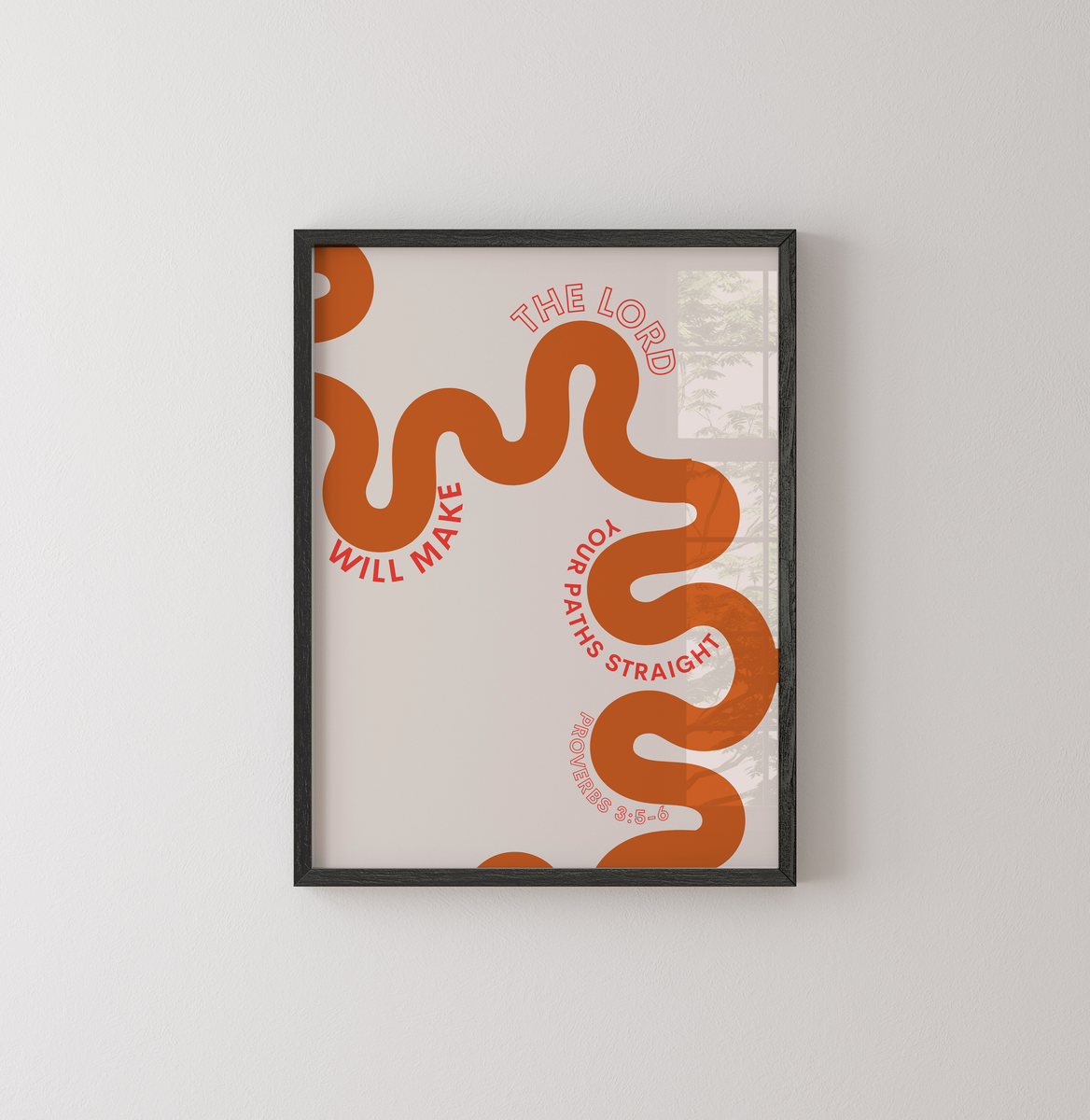 The Lord Will Make Your Paths Straight | Bible verse Wall art ...