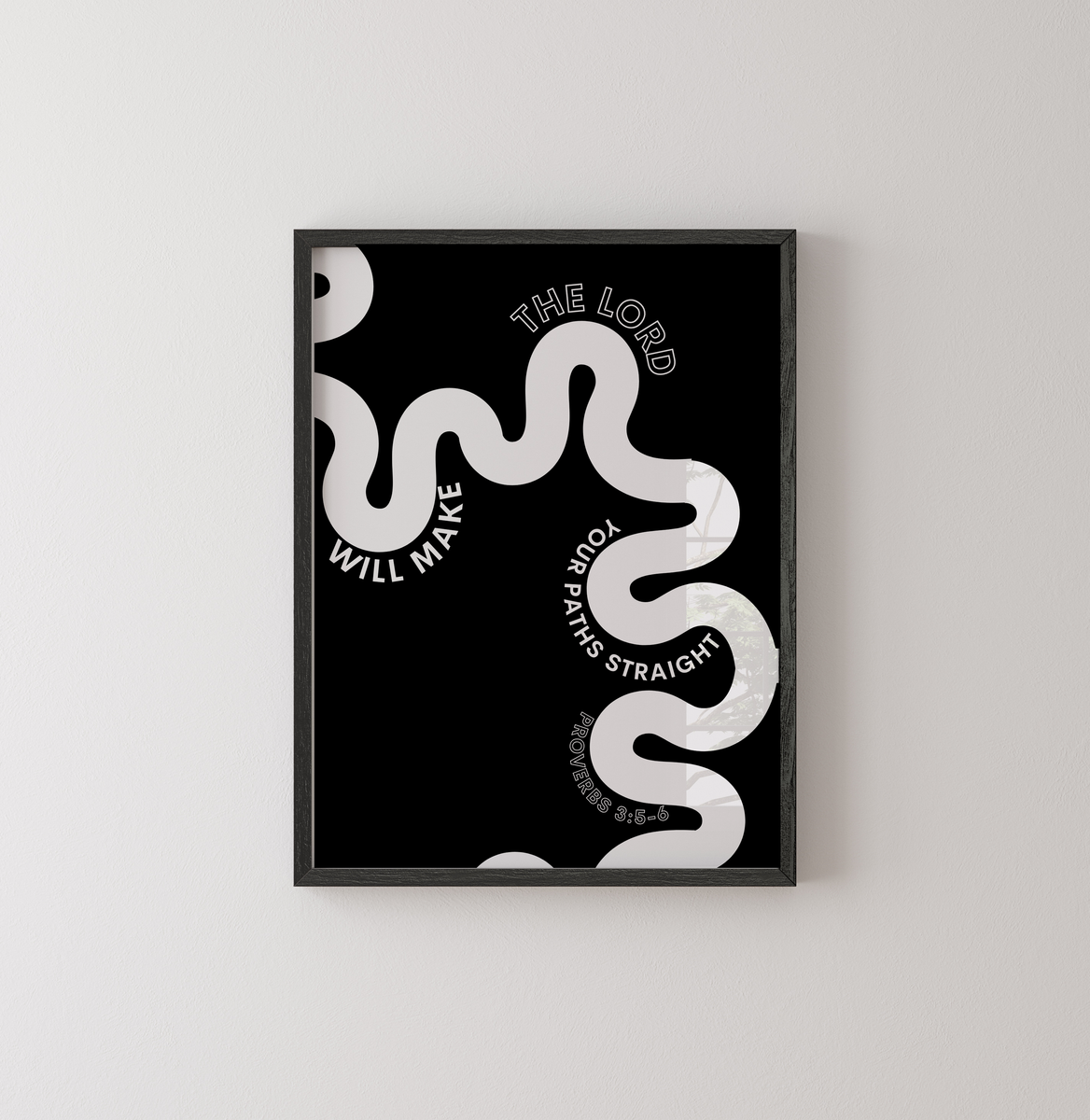 The Lord Will Make Your Paths Straight | Bible verse Wall art ...
