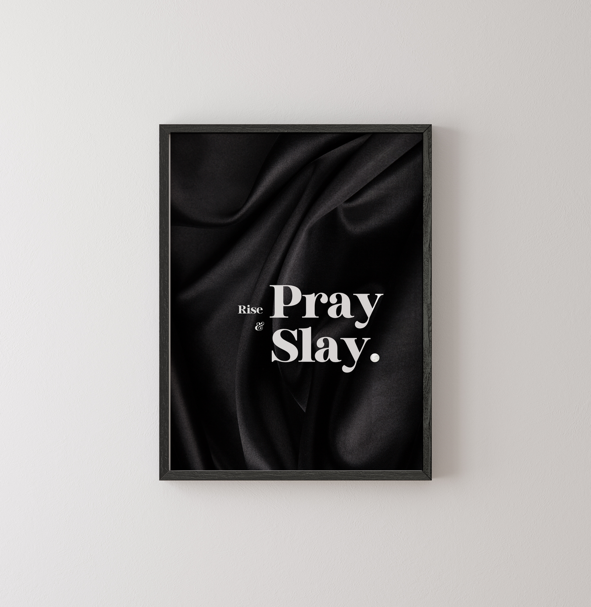 Pray and Slay | Modern Christian art print – Scripture Bella