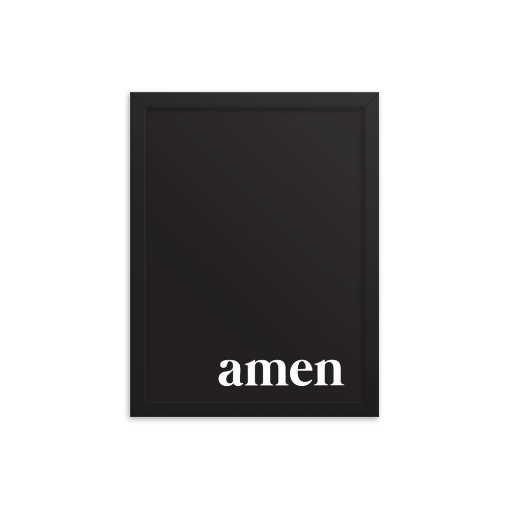 Amen | Christian Print for churches – Scripture Bella