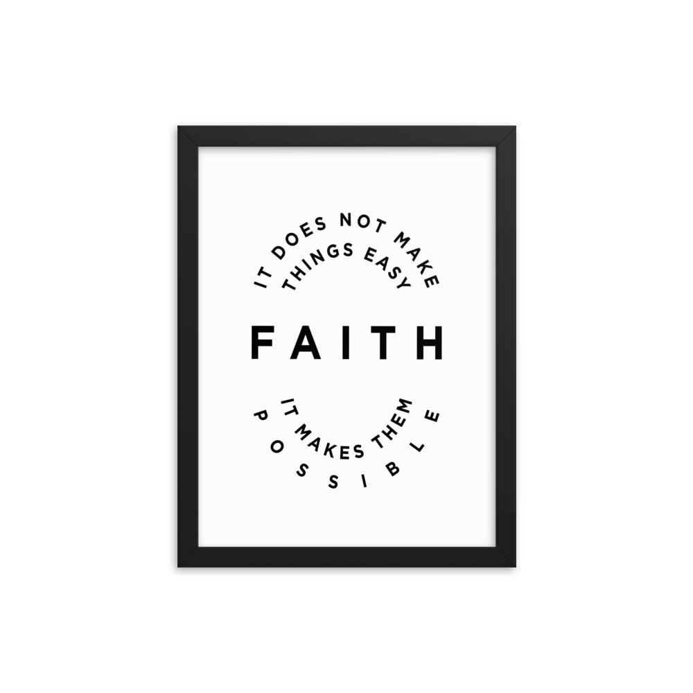 Faith | Christian Poster for offices – Scripture Bella