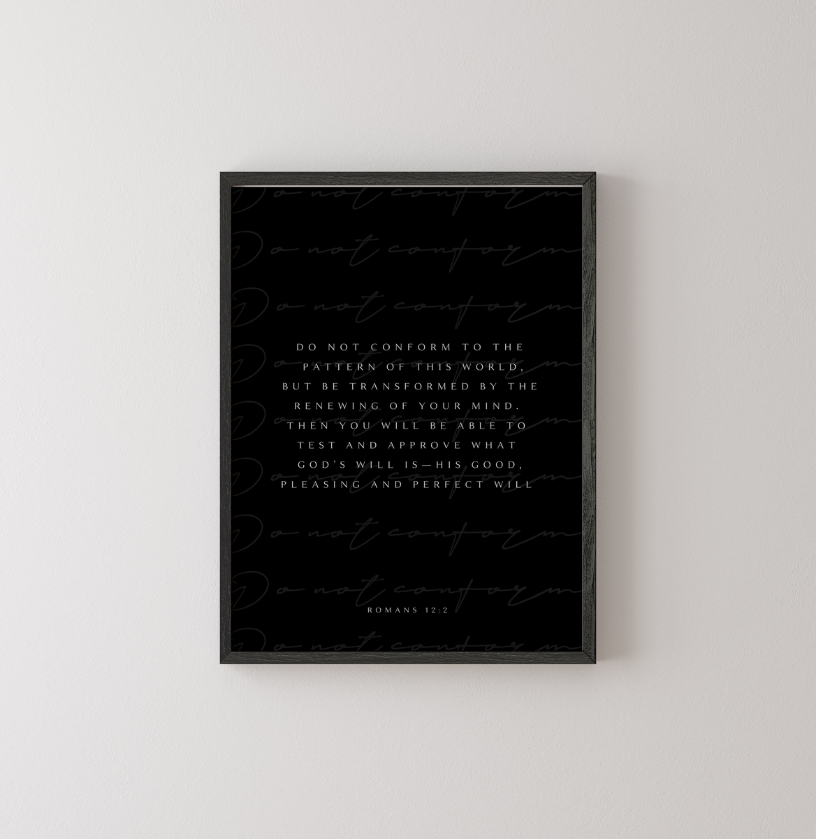 Romans 12:2 | Scripture Wall art – Scripture Bella